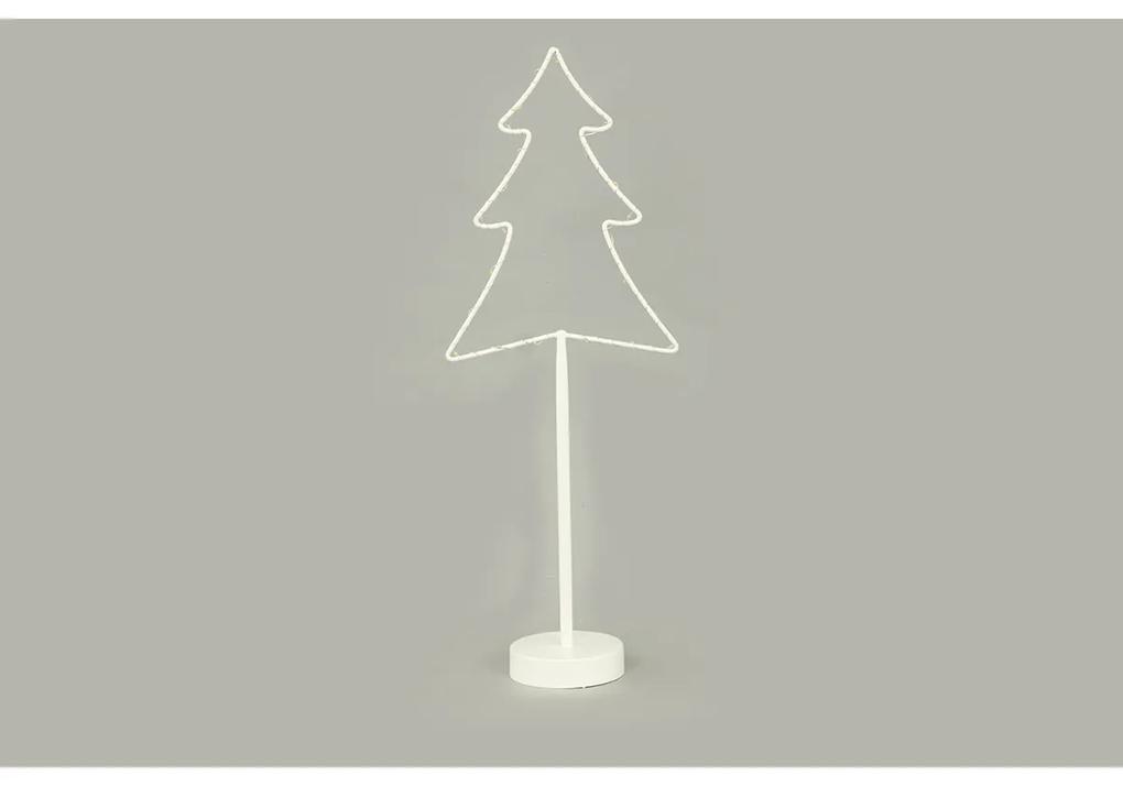Stromeček, vánoční kovová dekorace s LED světlem - AN130