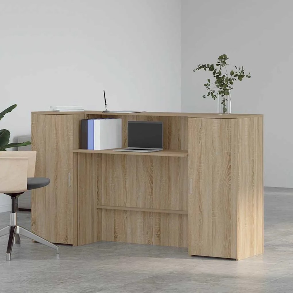 Recepční stůl dub sonoma 180x50x103,5 cm kompozitní dřevo 3324207