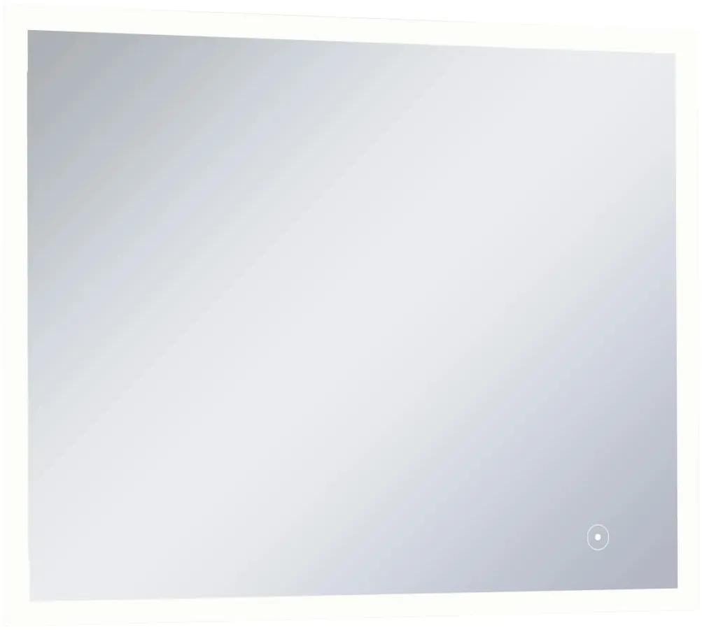Koupelnové zrcadlo s LED světly a dotykovým senzorem 80 x 60 cm