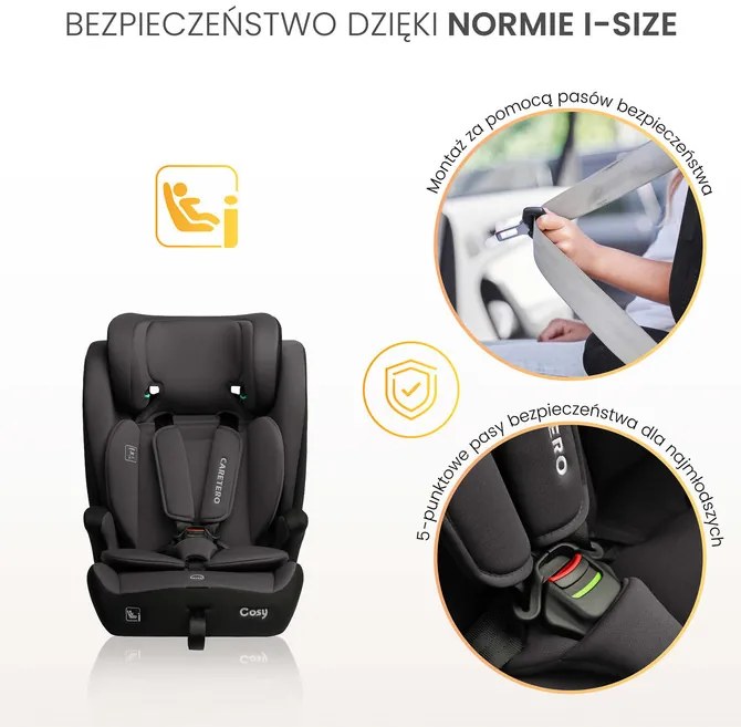 CARETERO autosedačka COSY I-SIZE GREY (76-150)