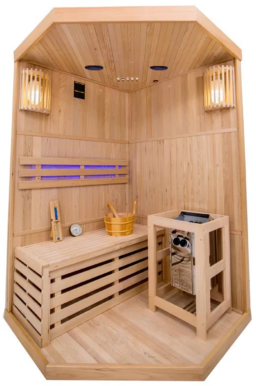 BPS-koupelny Finská sauna Relax HYD-3135 120x120, 1-2 osoby