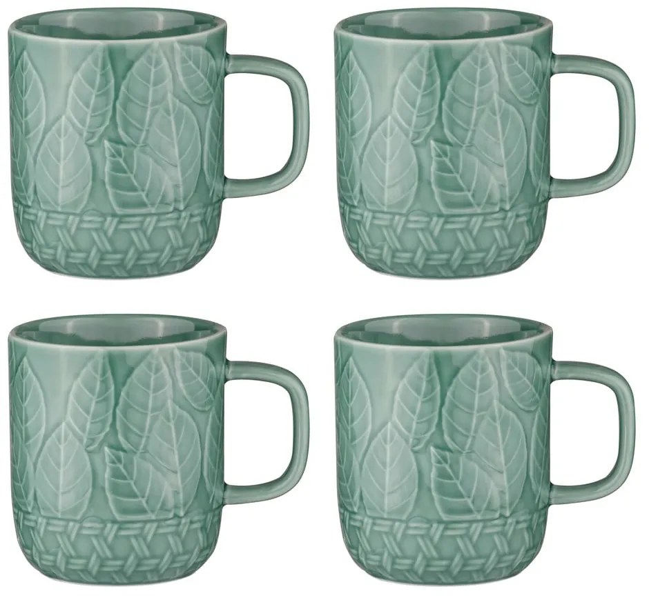 Tyrkysové porcelánové hrnky v sadě 4 ks 400 ml Heath Jade – Ladelle