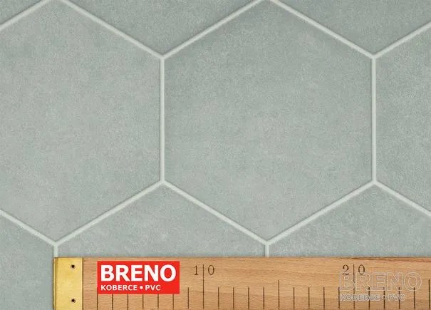 Breno PVC MOONLIGHT Nimes 770M - šedá dlažba, šíře 100 cm