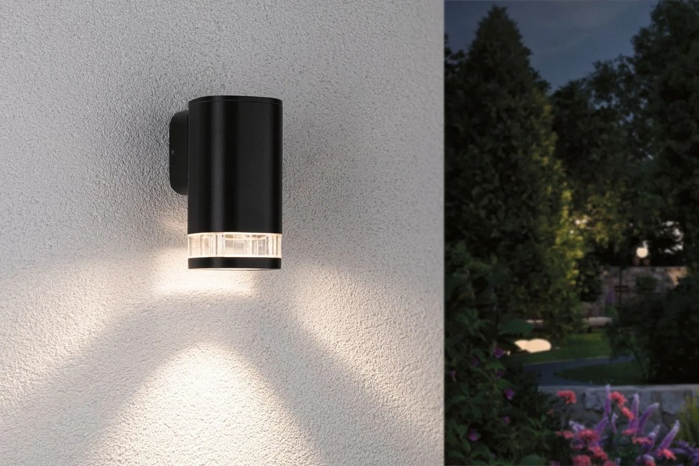 P 94718 Venkovní nástěnné svítidlo Colum IP44 80x112mm max. 20W 230V antracit hliník - PAULMANN