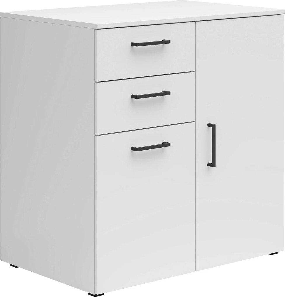 XXXLutz KOMODA, bílá, 80/83/52 cm Carryhome - Široké komody - 002427022027