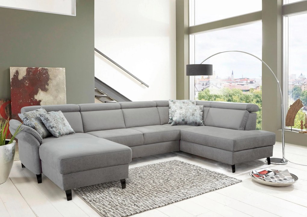 XXXLutz SEDACÍ SOUPRAVA, textil, světle šedá Sit & More - Sedací soupravy - 000144005221