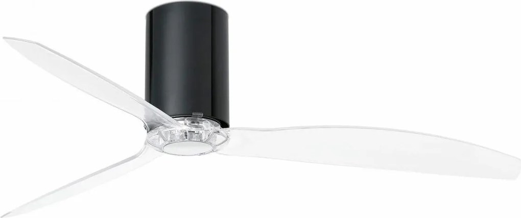 FARO 32040 MINI TUBE FAN, černá/transparentní, stropní ventilátor s DC motorem - FARO