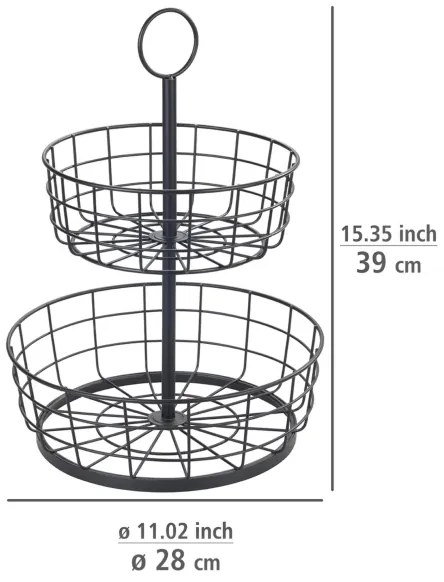 WENKO 88740800 - Košík LOFT 28x39 cm černá