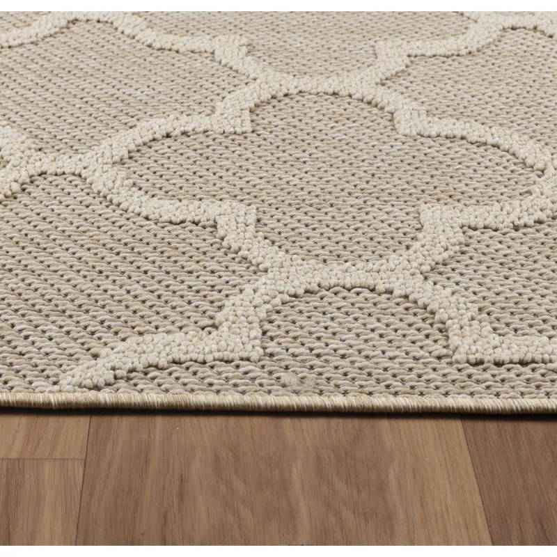 Ayyildiz, Kusový koberec Patara 4951 Beige – na ven i na doma, 140x200, béžová, chodba / předsíň