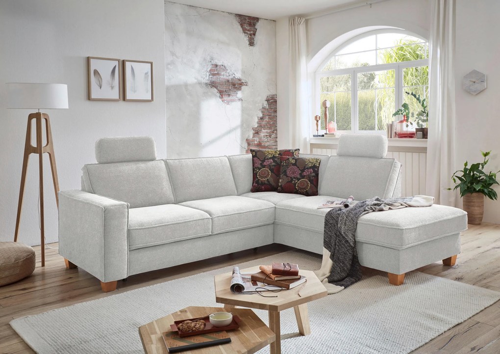 XXXLutz ROHOVÁ SEDAČKA, textil, barvy stříbra Sit & More - Sedací soupravy - 000144005809