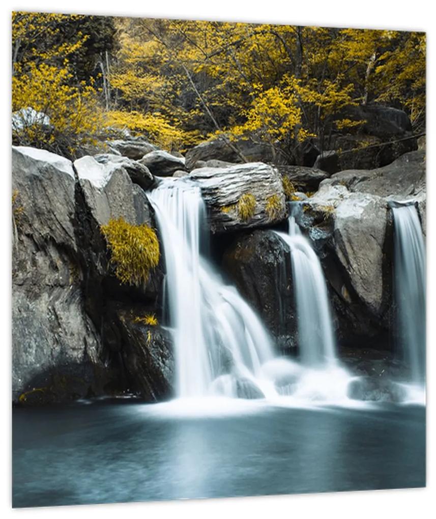 Obraz - Vodopády, Lushan, Čína (30x30 cm)