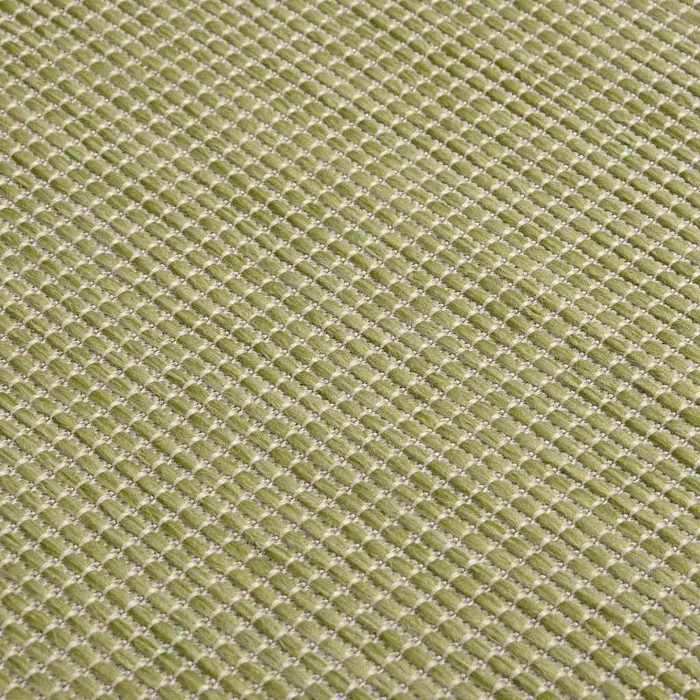 Venkovní hladce tkaný koberec 160x230 cm zelená 340811