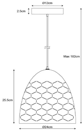 Lucide 43408/24/31 - Lustr na lanku GALLA 1xE27/60W/230V bílá