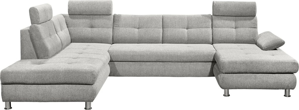 XXXLutz SEDACÍ SOUPRAVA, textil, barvy stříbra MID.YOU - Sedací soupravy - 002220029606