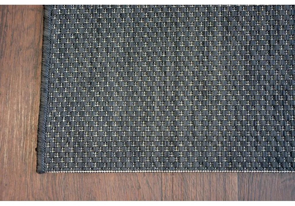 Kusový koberec Flat černý 80x150cm