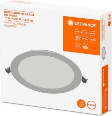 LED podhledové svítidlo LEDVANCE Slim Value 180mm 17W/4000K neutrální bílá