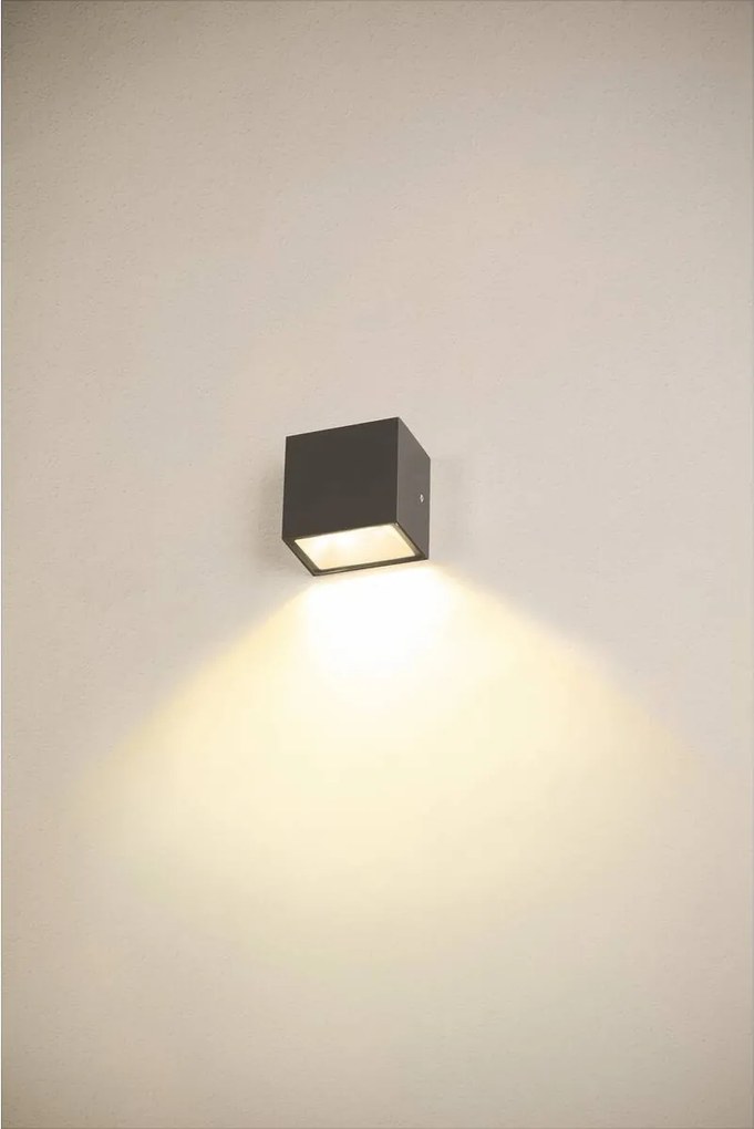 LA 1005148 SITRA S WL SINGLE venkovní LED nástěnné přisazené svítidlo, antracit, CCT switch 3000/4000 K - BIG WHITE (SLV)