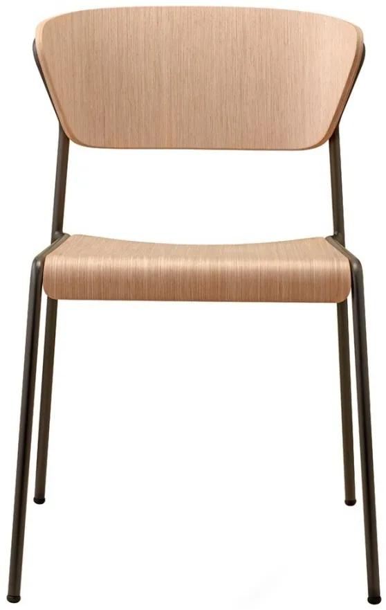 SCAB - Židle LISA WOOD - buk/antracitová