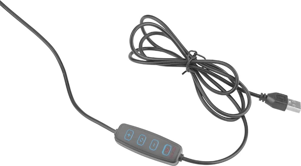Lampa stolní s lupou, USB napájení, 1300 lm, 3 barvy světla, 5 × zvětšení EXTOL LIGHT 43160