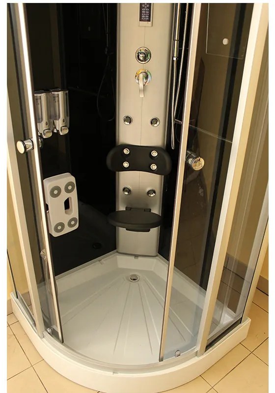 BPS-koupelny Hydromasážní box HYD-R71B 90 SA, 90x90 se saunou