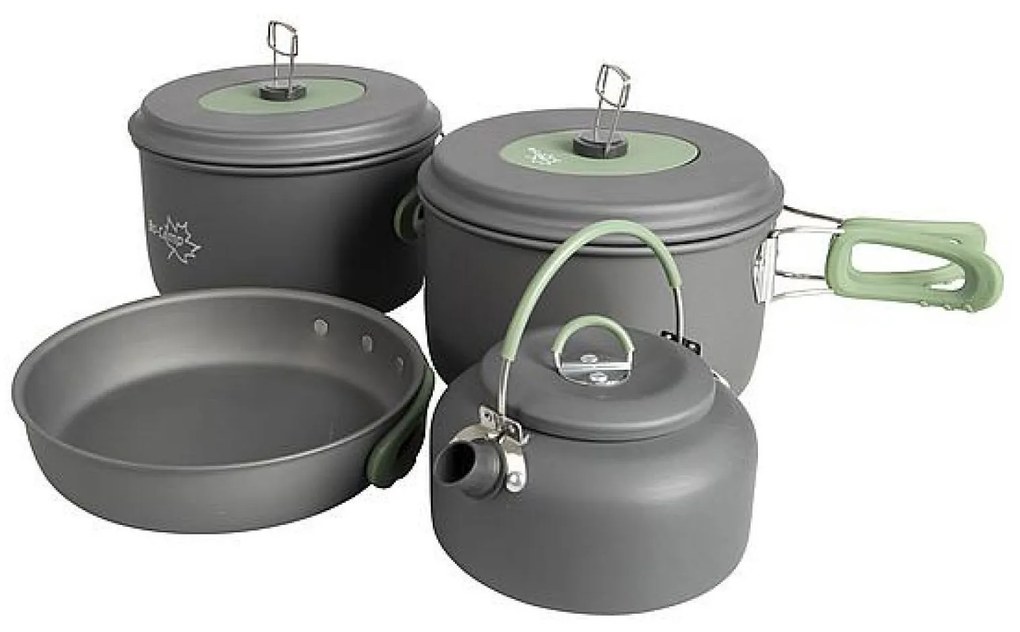 Kempingové nádobí bo-camp cookware set explorer 4-pc w.kettle