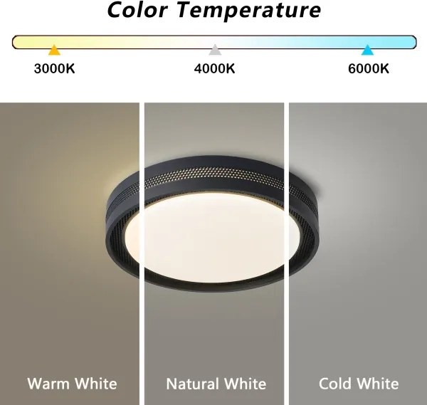 Brilagi -LED Stmív. strop. sv. KREON LED/54W/230V 3000-6000K černá pr. 38 cm +DO