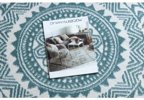 Dywany Luszczow Kulatý koberec FUN Napkin ubrousek - modrý Rozměr koberce: 200 cm KRUH