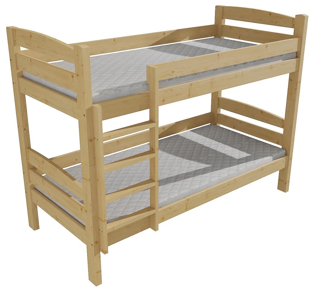 Vomaks Patrová postel PP 019 Rozměr: 80 x 180 cm, Barva: moření dub, Prostor mezi lůžky: 80 cm