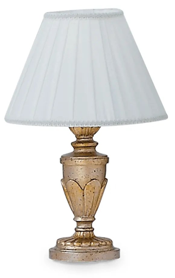 Stolní lampa Ideal lux 020853 FIRENZE TL1 1xE14 40W antická zlatá Lampy a lampičky na noční stolek