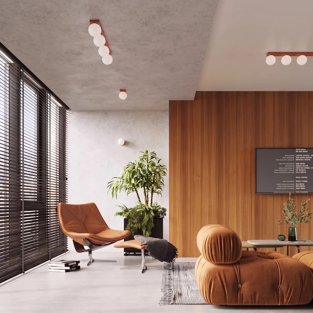 Sollux Lighting Nástěnné svítidlo YOLI 1 okrově červené s vypínačem