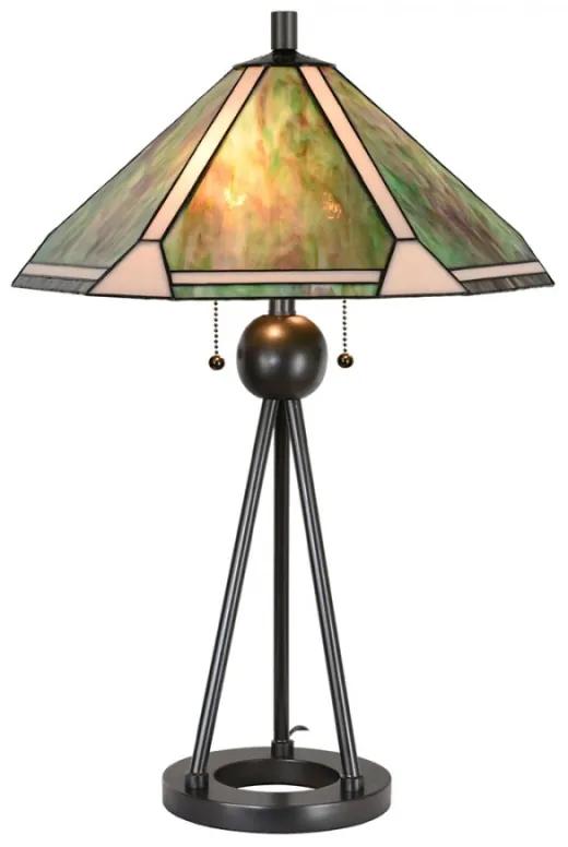 Stolní Tiffany lampa Villette – 50x73 cm