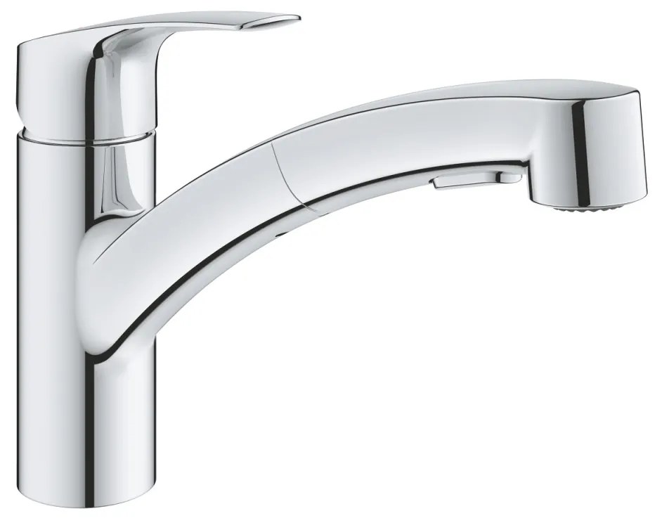 Vima Dřezový set Grohe 4/C- Granitový dřez, 53x50cm, Šedá + Dřezová baterie Grohe Eurosmart