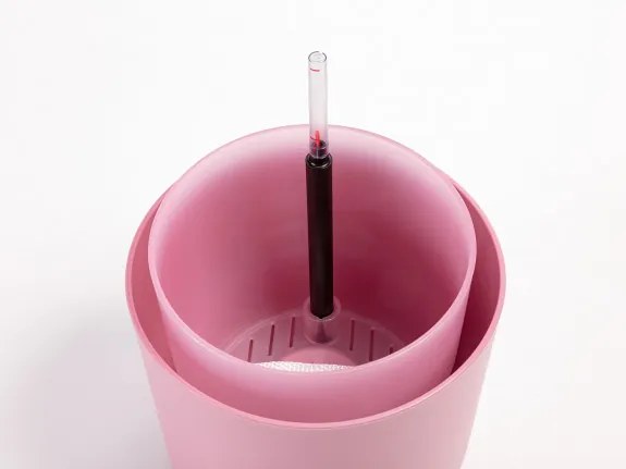 Samozavlažovací květináč Tolita růžová 19 cm