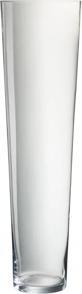 Dlouhá skleněná transparentní váza Vase Extra -Ø 25*90 cm