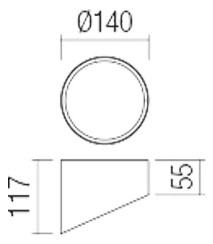 Redo 01-1629 stropní LED svítidlo Uto matně bílé, 18W, 3000K, ø14cm