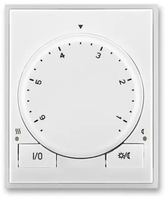 ABB Element,Time termostat bílá/ledová bílá otočný 3292E-A10101 01