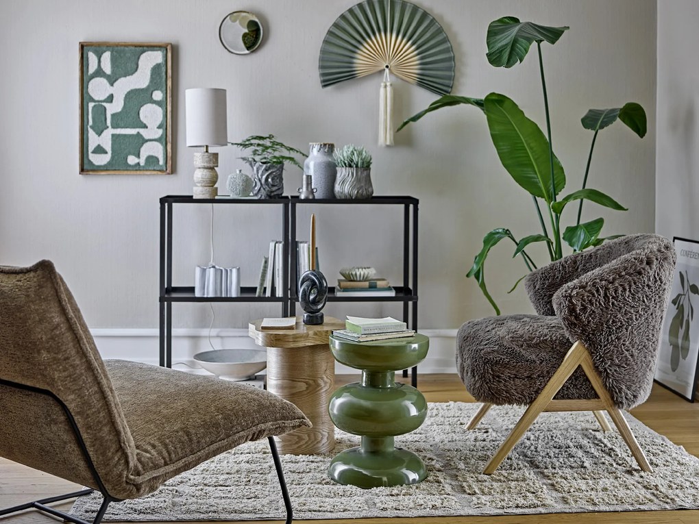 BLOOMINGVILLE Dřevěný odkládací stolek ELMER hnědý 82065359