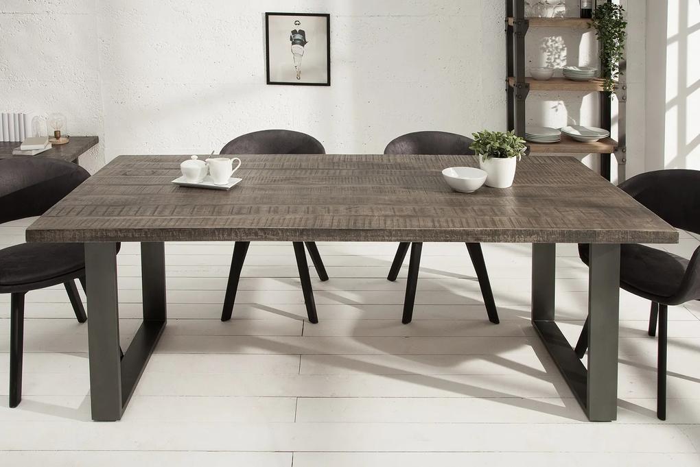 Bighome - Jedálenský stôl IRONIC 200 cm - sivá