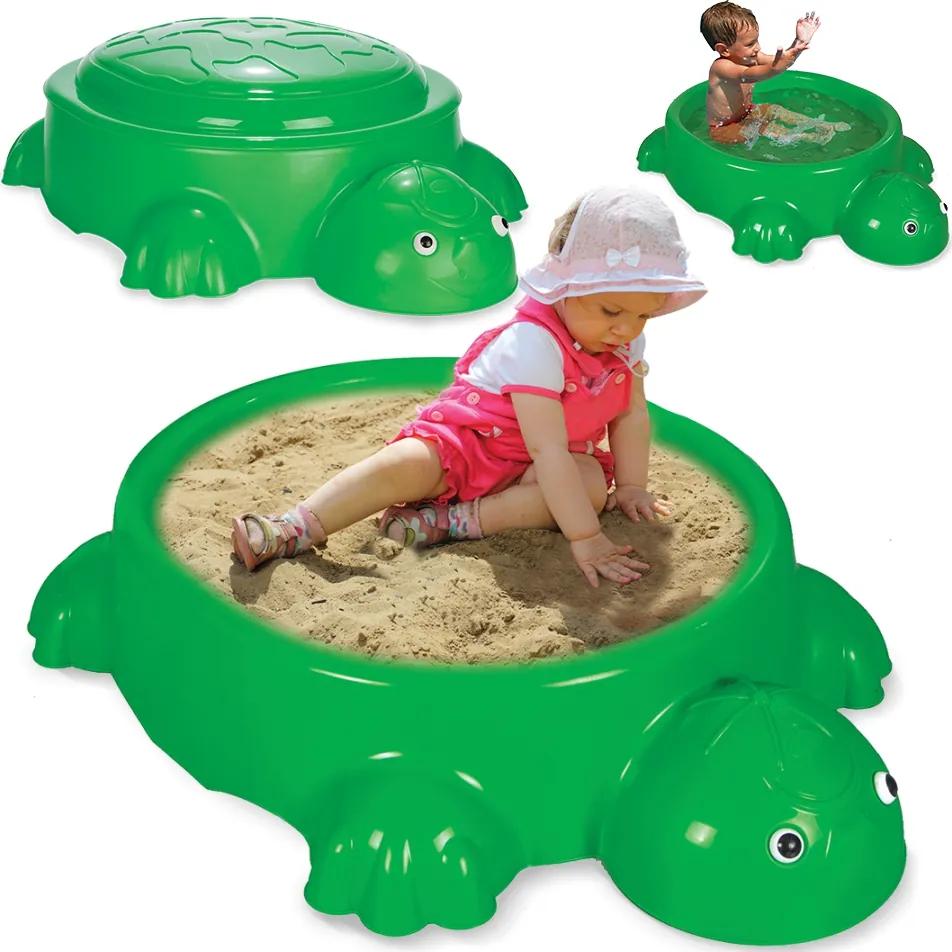 Želví pískoviště a bazének 2v1 s krytem Woopie