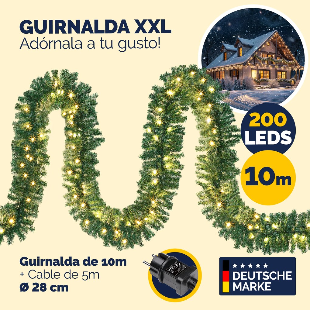 Vánoční girlanda 10m vnitřní/venkovní