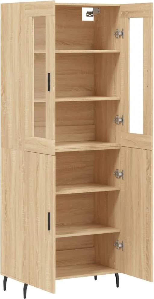 Skříň highboard dub sonoma 69,5 x 34 x 180 cm kompozitní dřevo 3198228