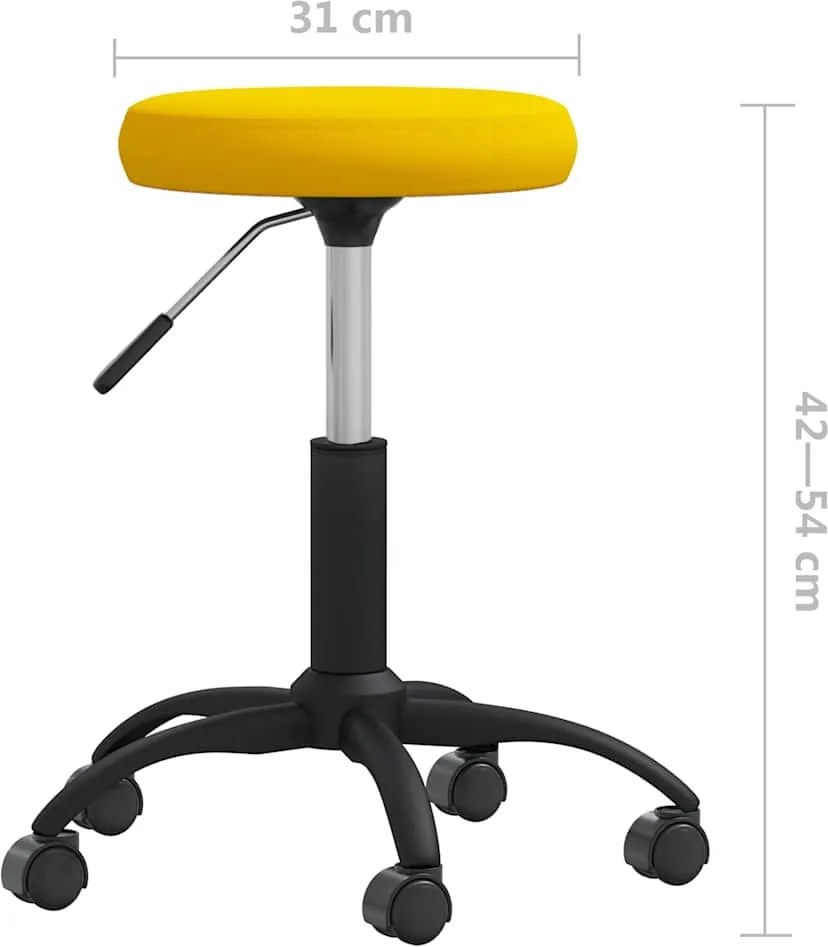 Jídelní židle hořčicově žlutá samet 3085734
