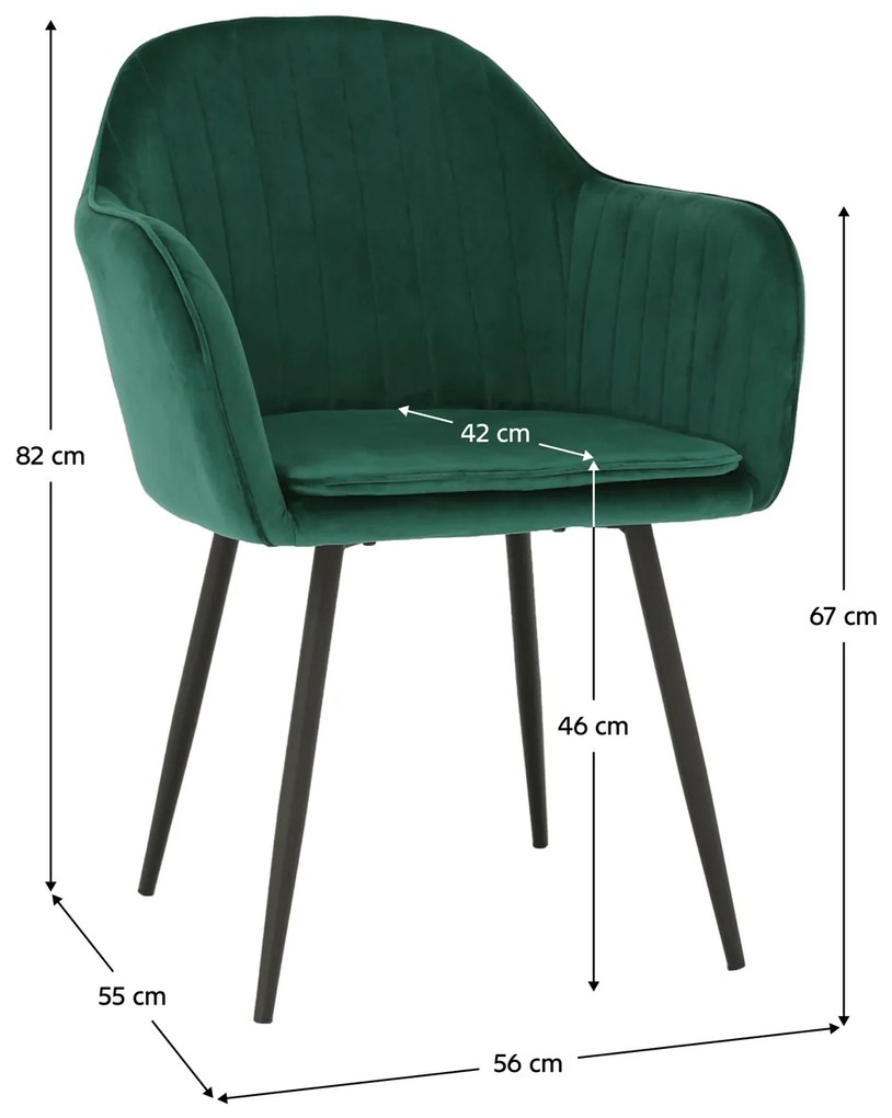 Designové křeslo VELTRA - látka Velvet, smaragdová / černá