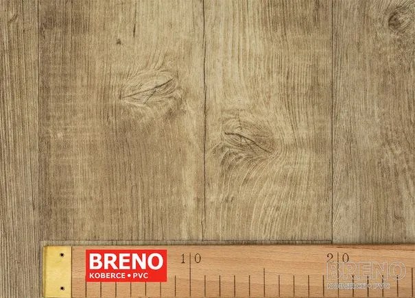 Breno PVC SUPERTEX Argentina 554 – teplé přírodní dřevo, šíře 400 cm