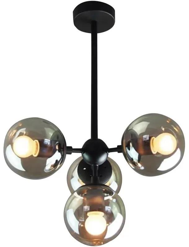 Toolight - Závěsná stropní lampa Lassi - černá - APP268-4C