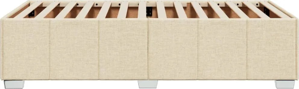 Rám postele bez matrací krémově 80x200 cm textil 3284795
