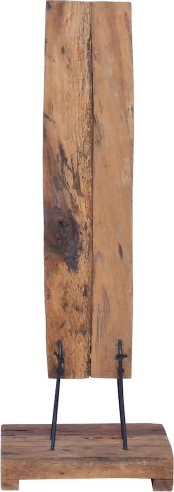 Stojan na víno na 6 lahví 35 x 35 x 100 cm masivní teakové dřevo 288809