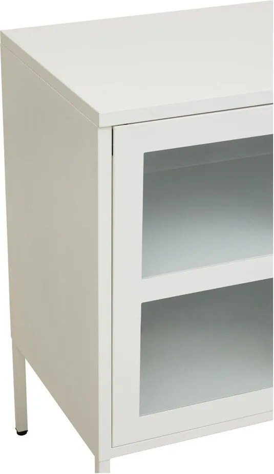 Bílá ocelová vitrína 140x80x45 cm Acier – Premier Housewares