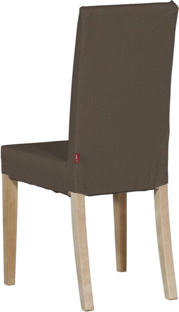 Potah na židli IKEA Harry, krátký barva hnědá látka pletený vzor