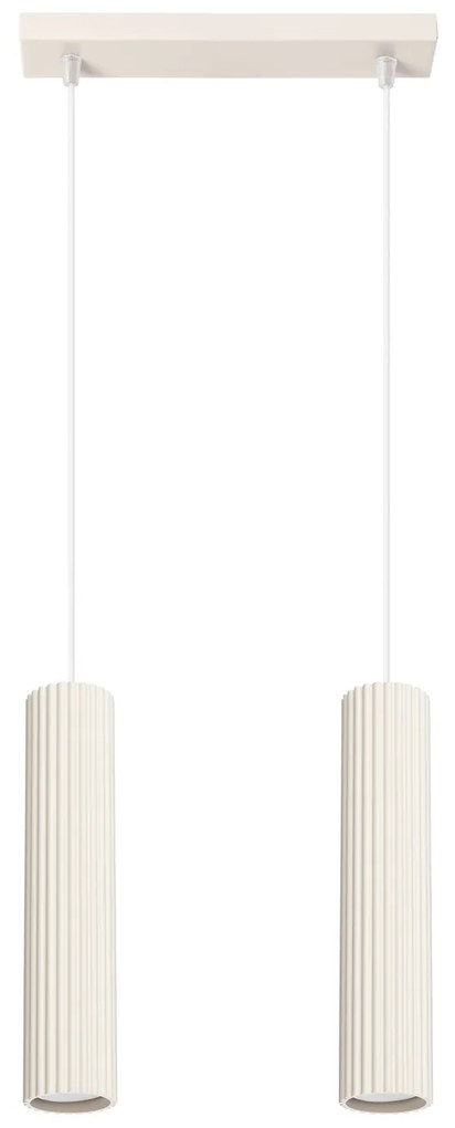 Sollux Lighting Závěsné svítidlo KARBON 2 béžové